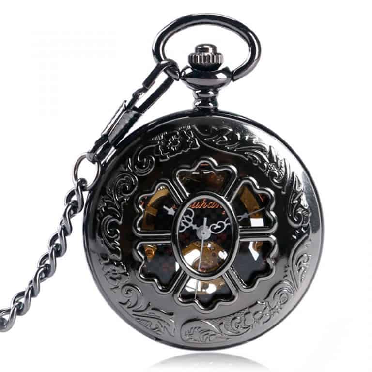 Reloj de Bolsillo Mecánico Plata Real | Reloj de Bolsillo Reloj de Bolsillo Mecánico Plata Real | Reloj de Bolsillo